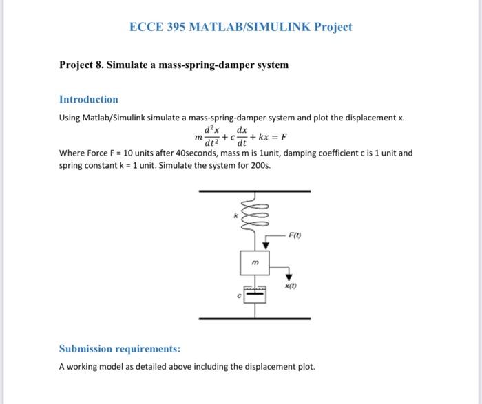 Solved ECCE 395 MATLAB/SIMULINK Project Project 8. Simulate | Chegg.com Solved ECCE 395 MATLAB/SIMULINK Project Project 8. Simulate | Chegg.com