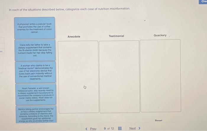 Solved In each of the situations described below, categorize | Chegg.com