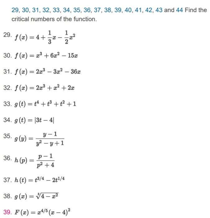 Solved 29, 30, 31, 32, 33, 34, 35, 36, 37, 38, 39, 40, 41, | Chegg.com