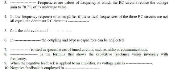 Solved Q5: Full the following blanks: [10 Marks) 1. Class | Chegg.com