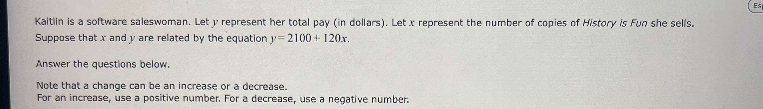 Solved Kaitlin is a software saleswoman. Let y ﻿represent | Chegg.com