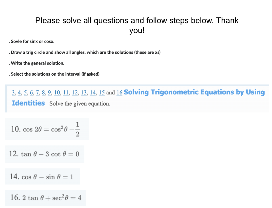 Please solve all questions and follow steps! Thank | Chegg.com