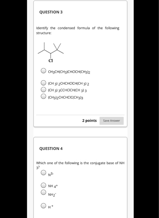 Solved QUESTION 1 Which of the line-bond structures below | Chegg.com