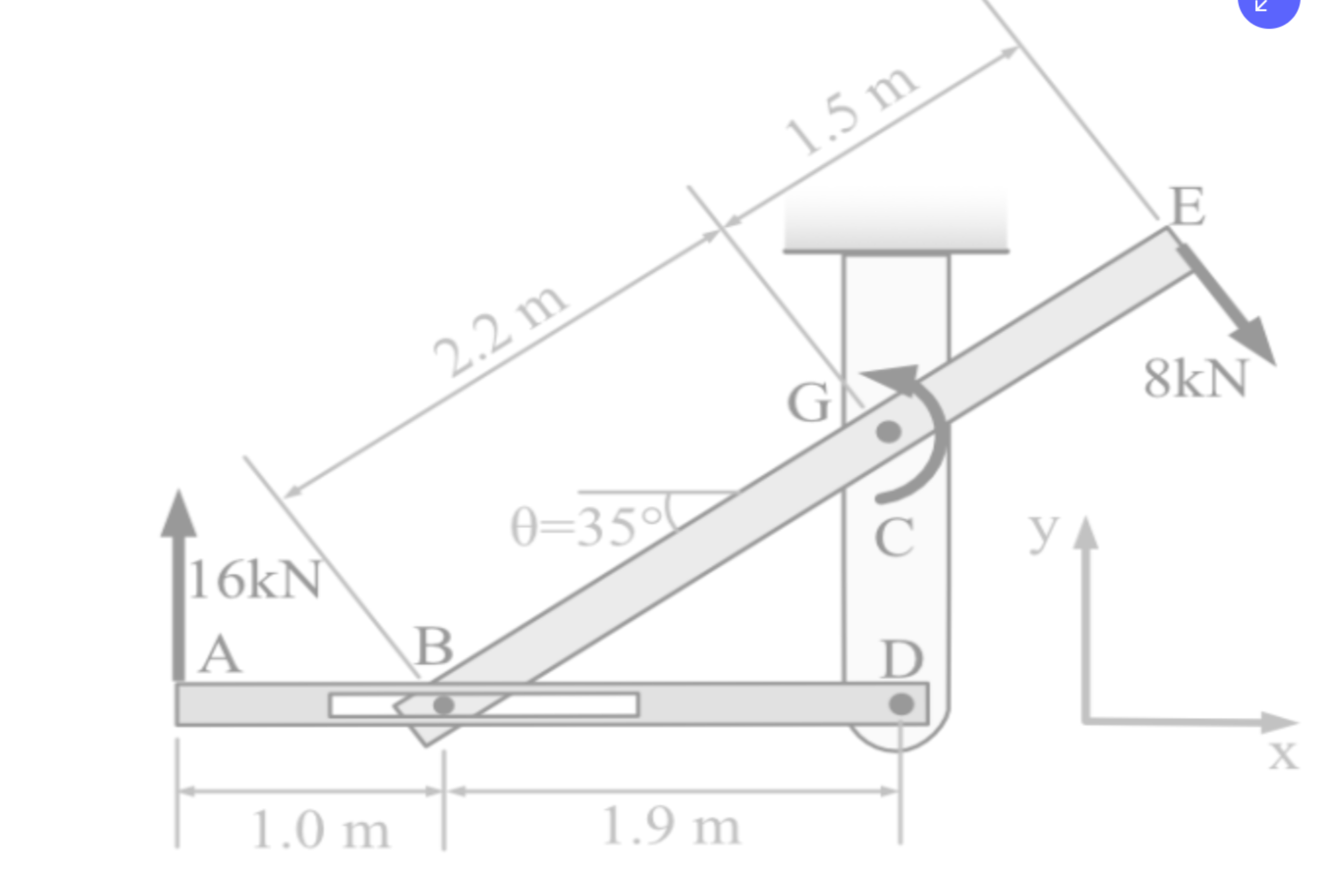 Solved A machine in equilibrium consists of twomassless | Chegg.com