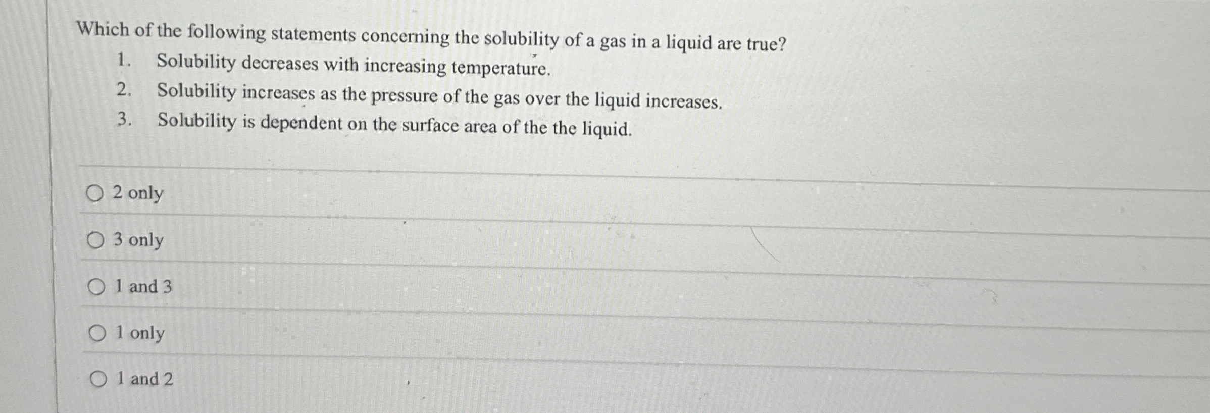 High Quality SOLUTION Which of the following statements concerning the | Chegg.com