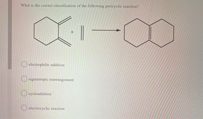 Solved What is the correct classification of the following | Chegg.com
