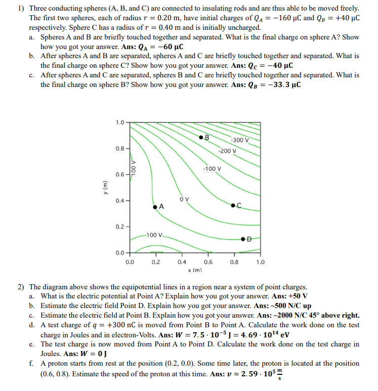 Solved AP Physics C EM Electric Potential and Potential | Chegg.com