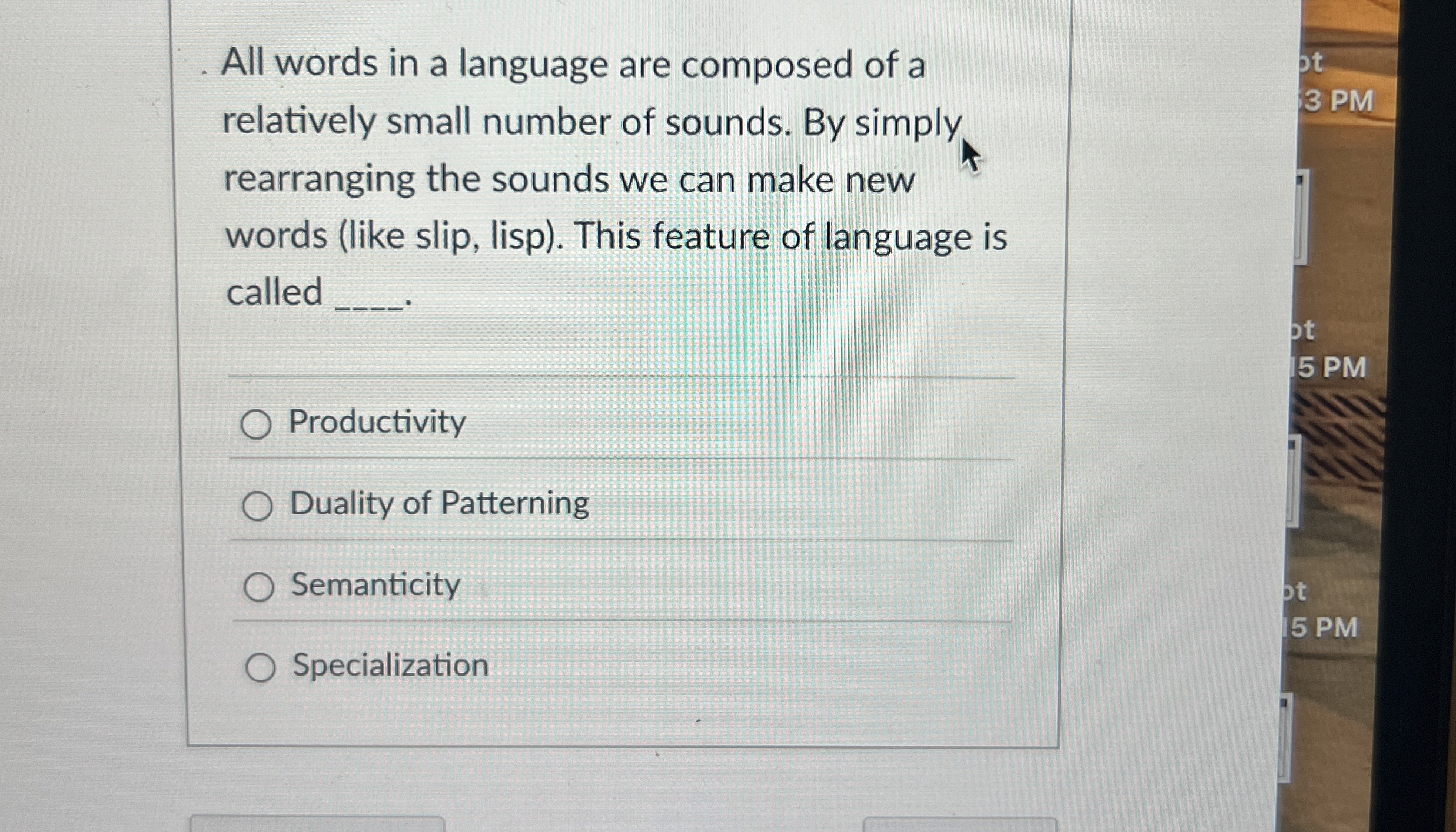 Solved All words in a language are composed of arelatively | Chegg.com