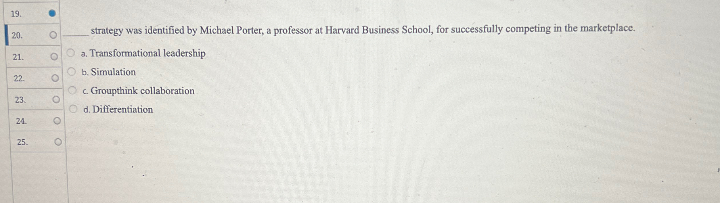 Solved q, ﻿strategy was identified by Michael Porter, a | Chegg.com