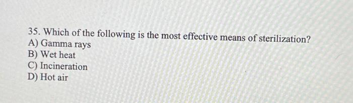 Solved 69. Properties of a useful disinfectant or | Chegg.com