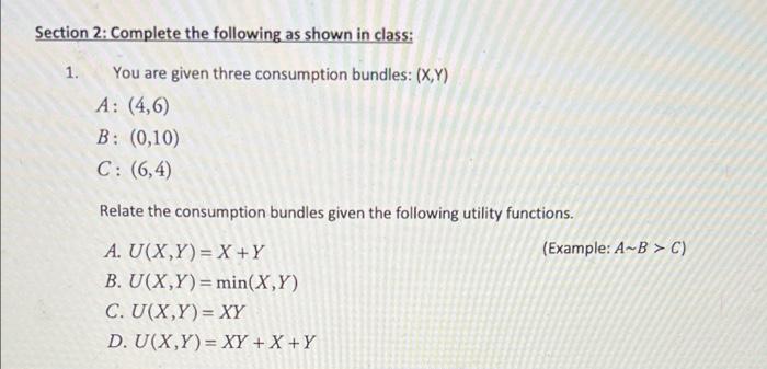 Solved can you answer in the terms of the (example: A ~ B > | Chegg.com