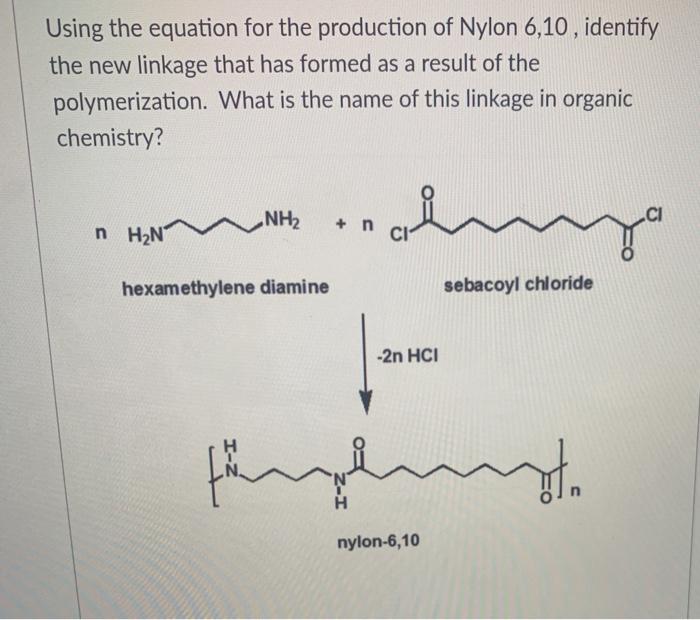 Solved What is the small by-product of the condensation | Chegg.com