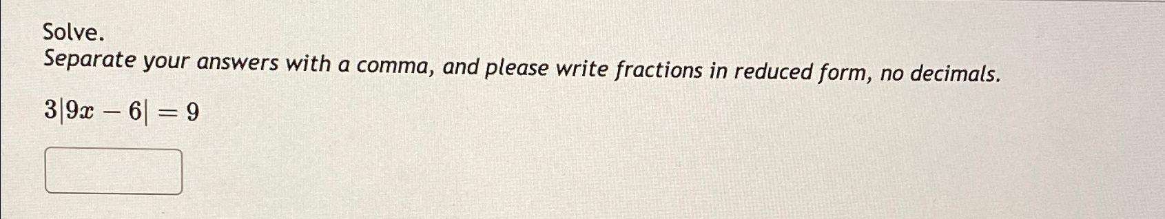 Solved Solve.Separate your answers with a comma, and please | Chegg.com