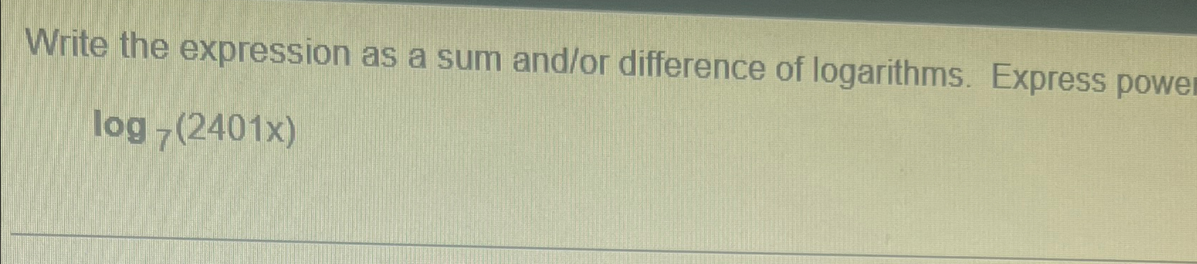 Solved Write the expression as a sum and/or difference of | Chegg.com