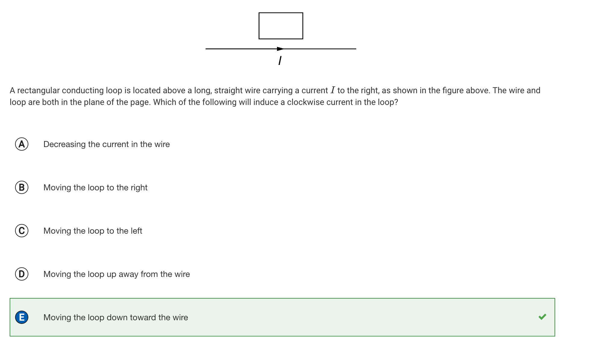 Solved A rectangular conducting loop is located above a | Chegg.com