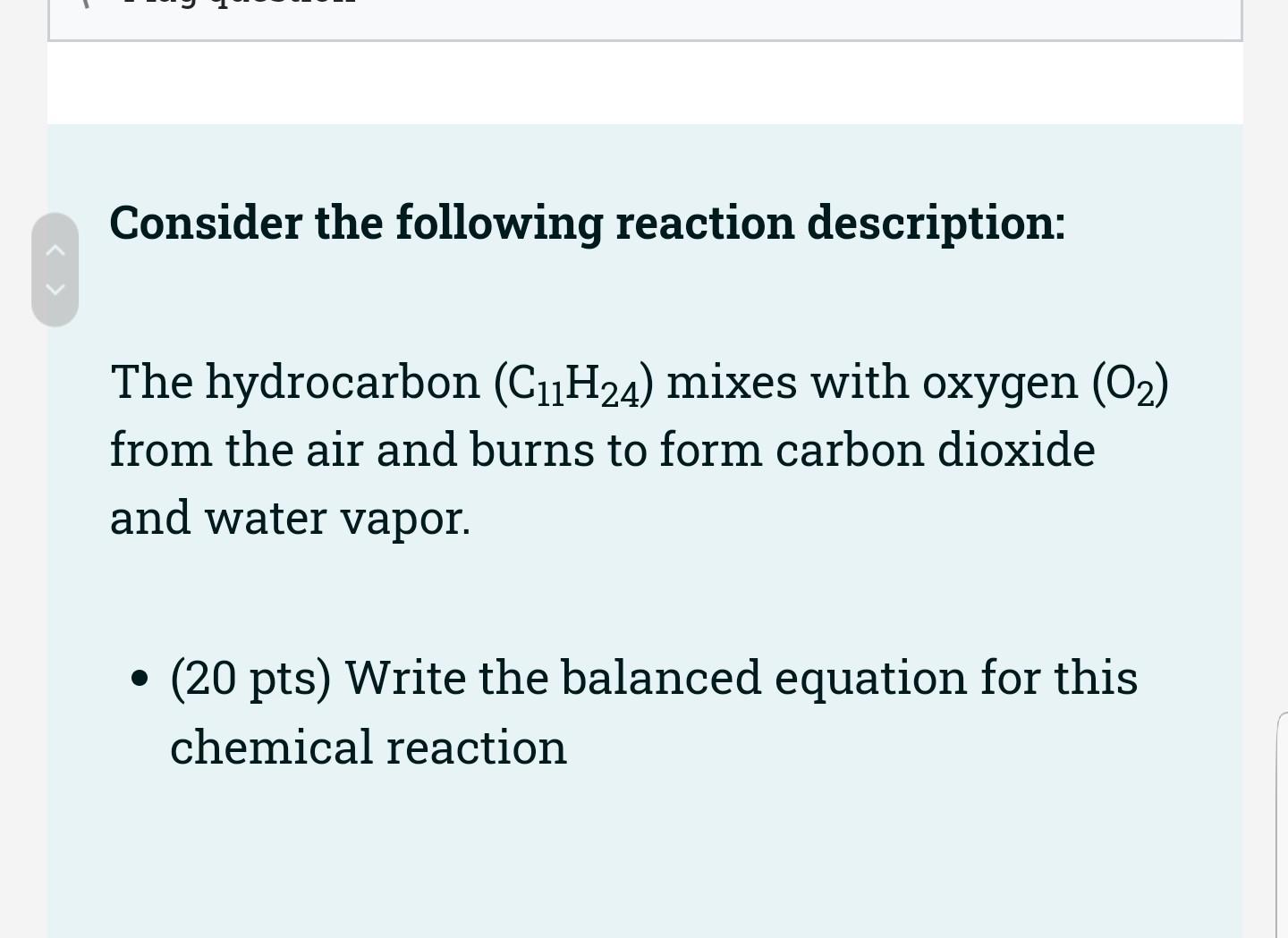 Solved Consider the following reaction description: The | Chegg.com