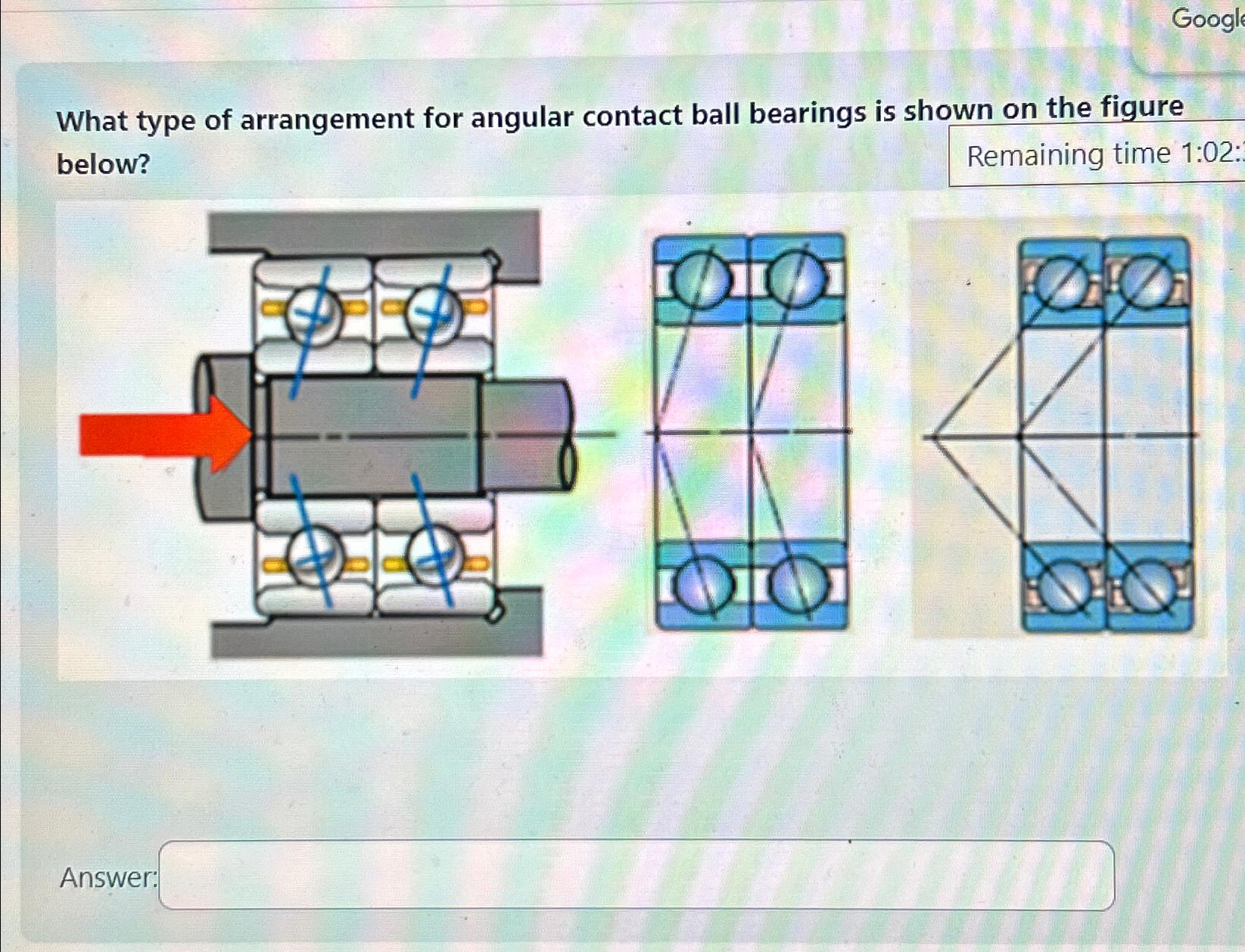 Solved What type of arrangement for angular contact ball | Chegg.com