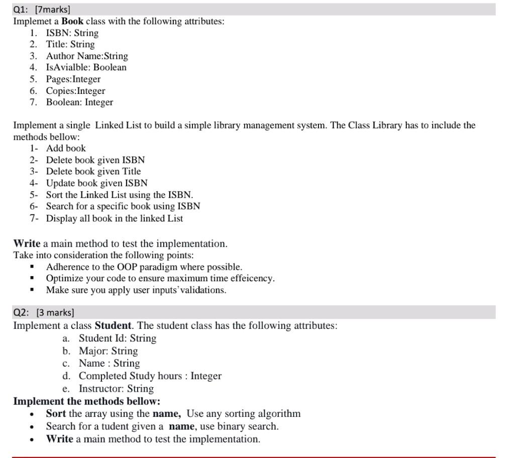 Solved Implemet a Book class with the following attributes: | Chegg.com
