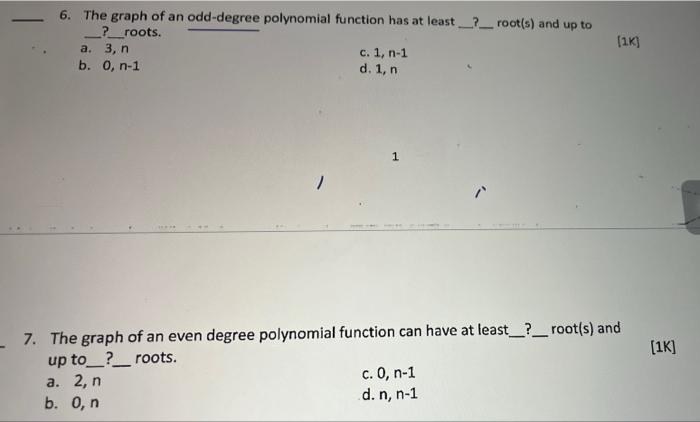 Solved — 6. The graph of an odd-degree polynomial function | Chegg.com