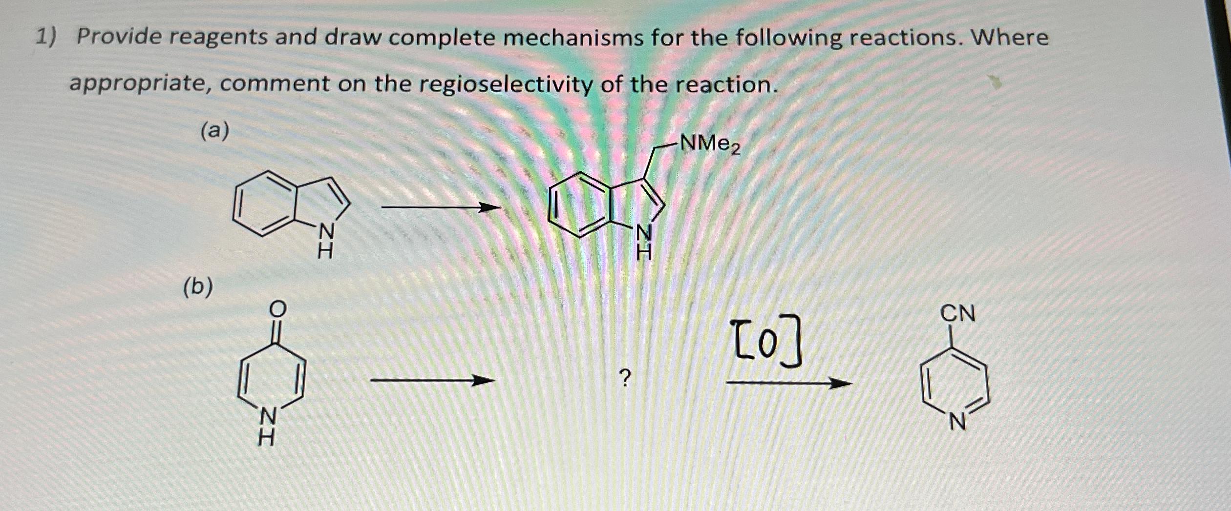 Solved Provide reagents and draw complete mechanisms for the | Chegg.com