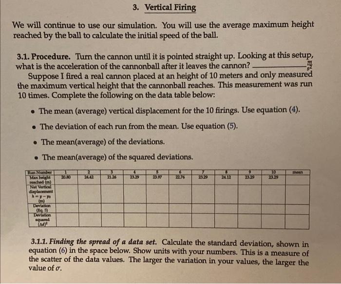 Solved Purpose: To analyze the motion of a projectile using | Chegg.com