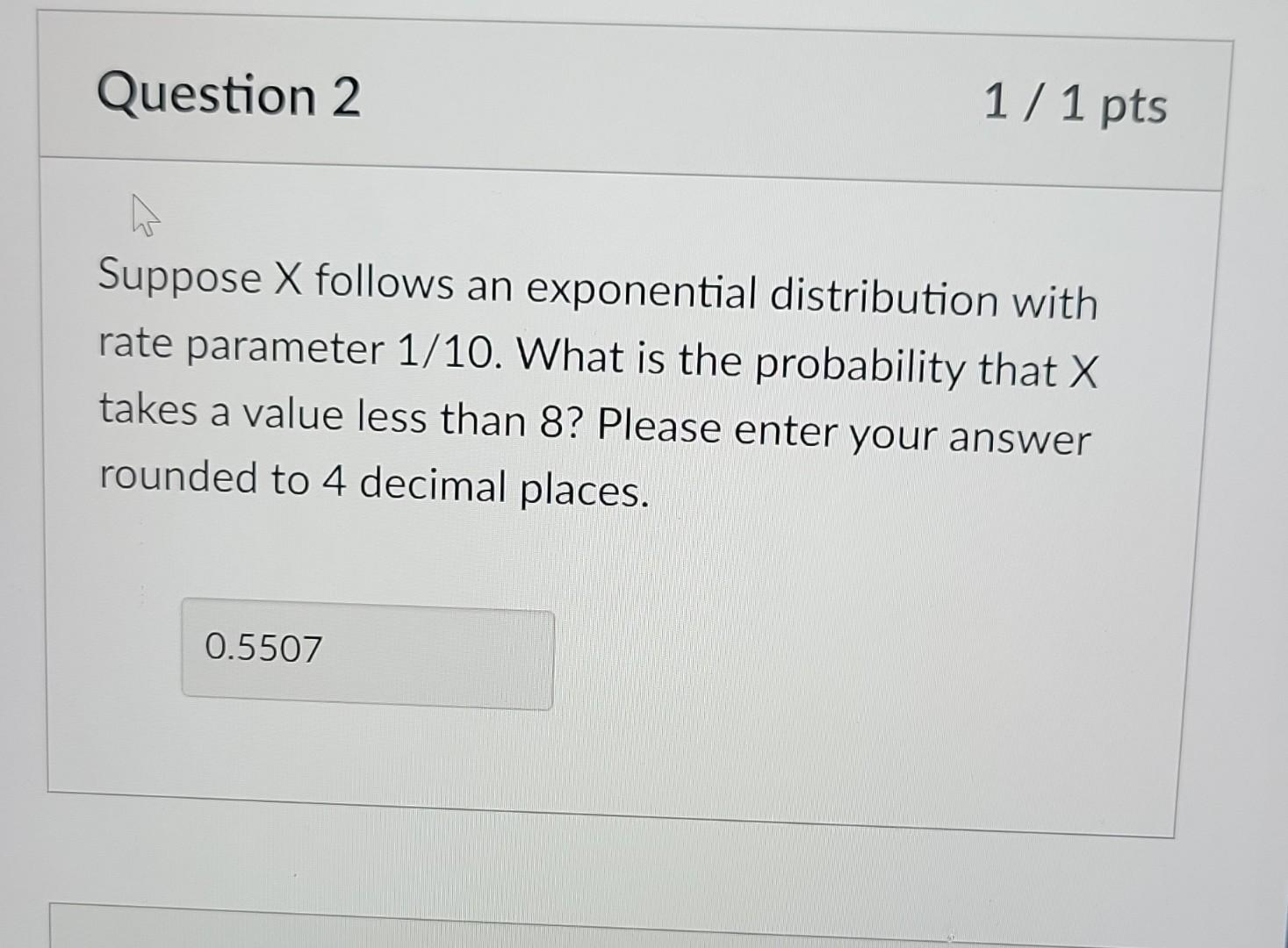 Suppose X follows an exponential distribution with | Chegg.com