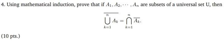 Solved 4. Using mathematical induction, prove that if | Chegg.com