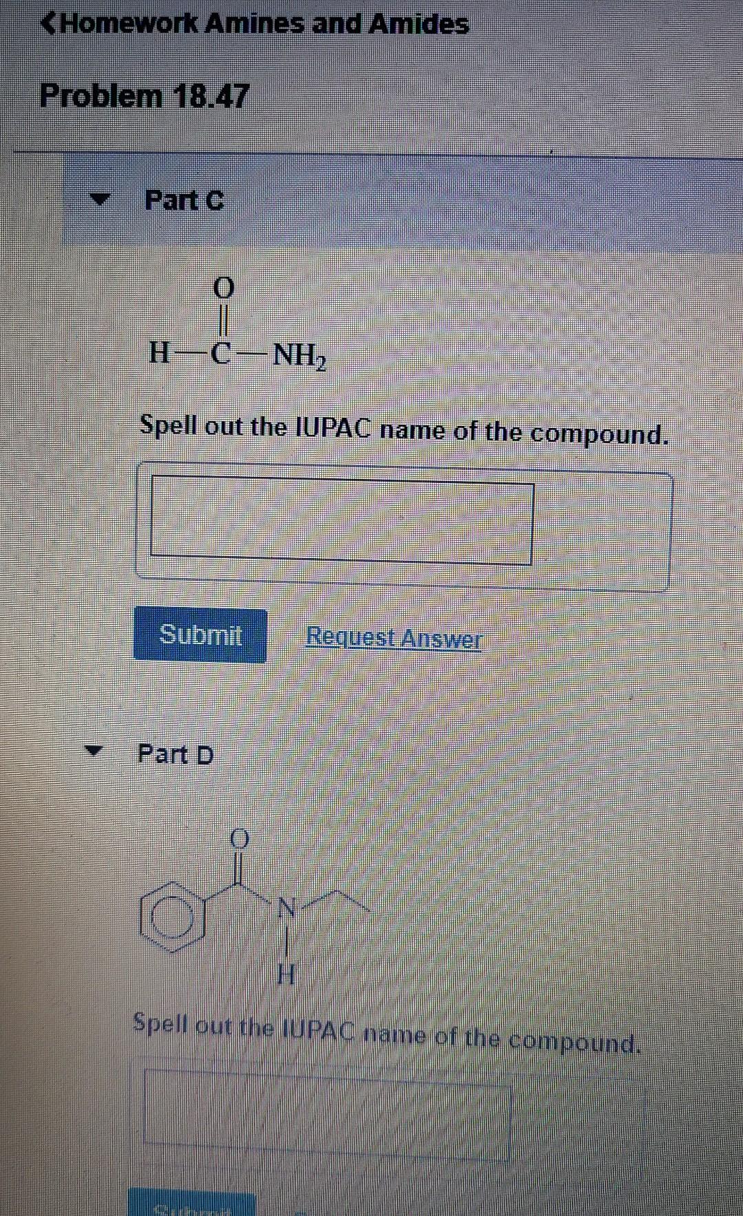 Solved Problem 18.47 Write the IUPAC name for each of the | Chegg.com