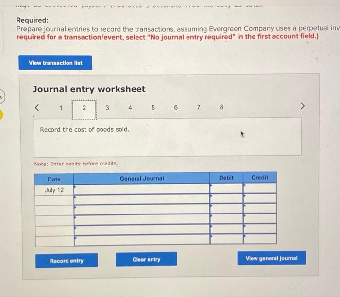 Solved Required: Prepare journal entries to record the | Chegg.com