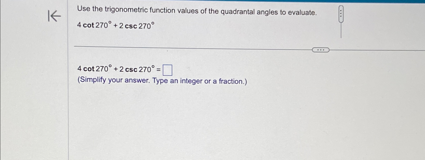 Solved Use the trigonometric function values of the | Chegg.com