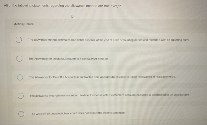 Solved All of the following statements regarding the | Chegg.com