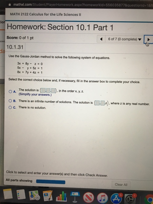Solved mathxl.com/Student/Player | Chegg.com