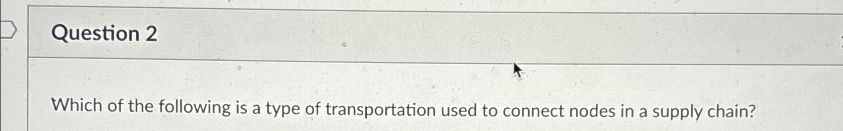 Solved Question 2Which of the following is a type of | Chegg.com