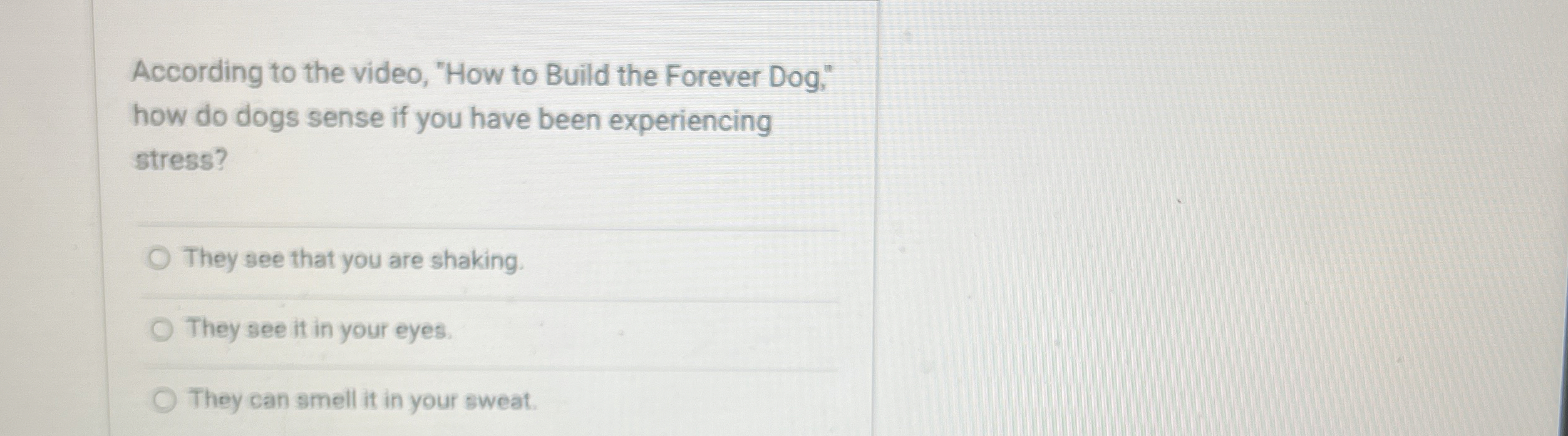 Solved According to the video, "How to Build the Forever | Chegg.com