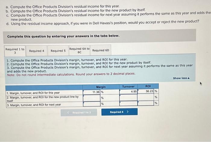 Solved Problem 11-21 (Algo) Return on Investment (ROI) and | Chegg.com