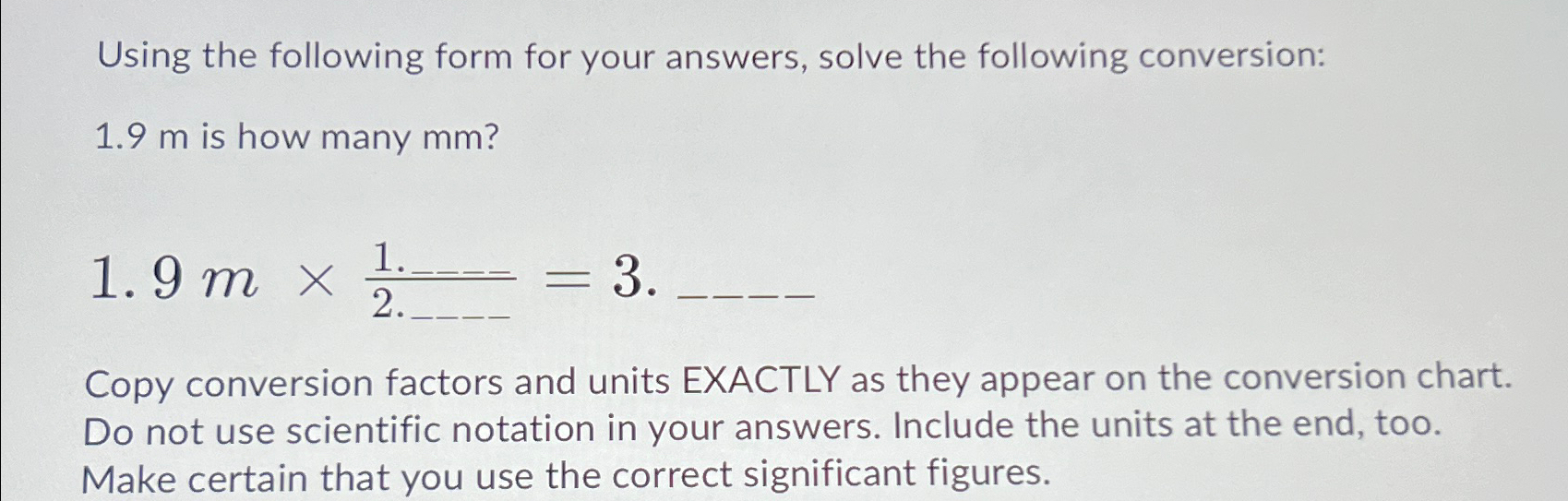 Solved Using the following form for your answers, solve the | Chegg.com
