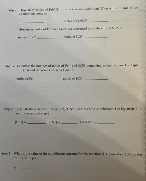 Solved Suppose a student mixes 4.00 mL of 2.00×10−3MFe(NO3)3 | Chegg.com