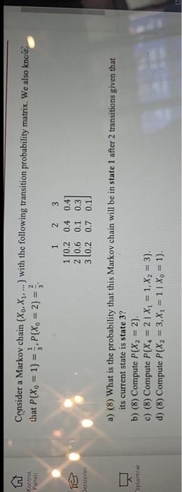 main: stochastic processes | Chegg.com