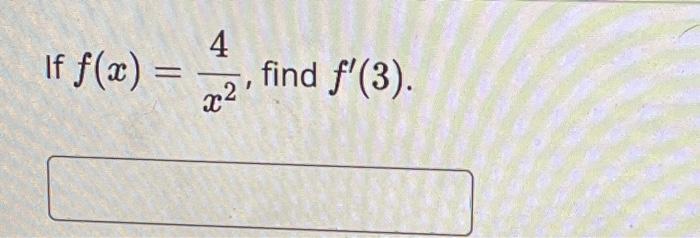 Solved f(x)=x24 | Chegg.com