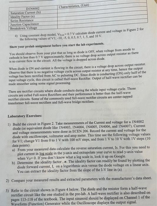 Solved Introduction A diode is a two-terminal device made | Chegg.com