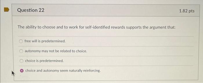 Solved The ability to choose and to work for self-identified | Chegg.com