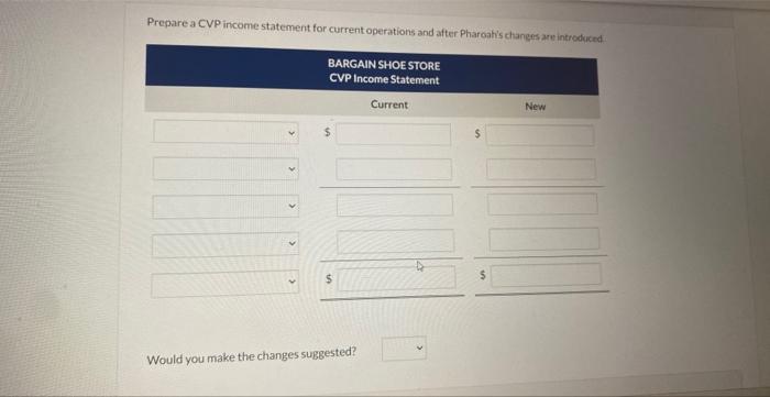 Solved Prepare a CVP income statement for Would you make the | Chegg.com