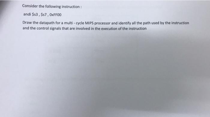 Solved For a multi - cycle MIPS processor , a code is given | Chegg.com