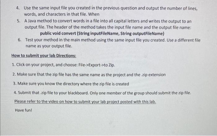 Solved This lab exercise is a revision on Methods, Arrays | Chegg.com
