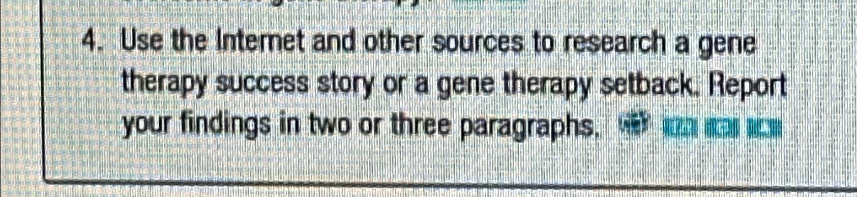 Solved Use the internet and other sources to research a gene | Chegg.com