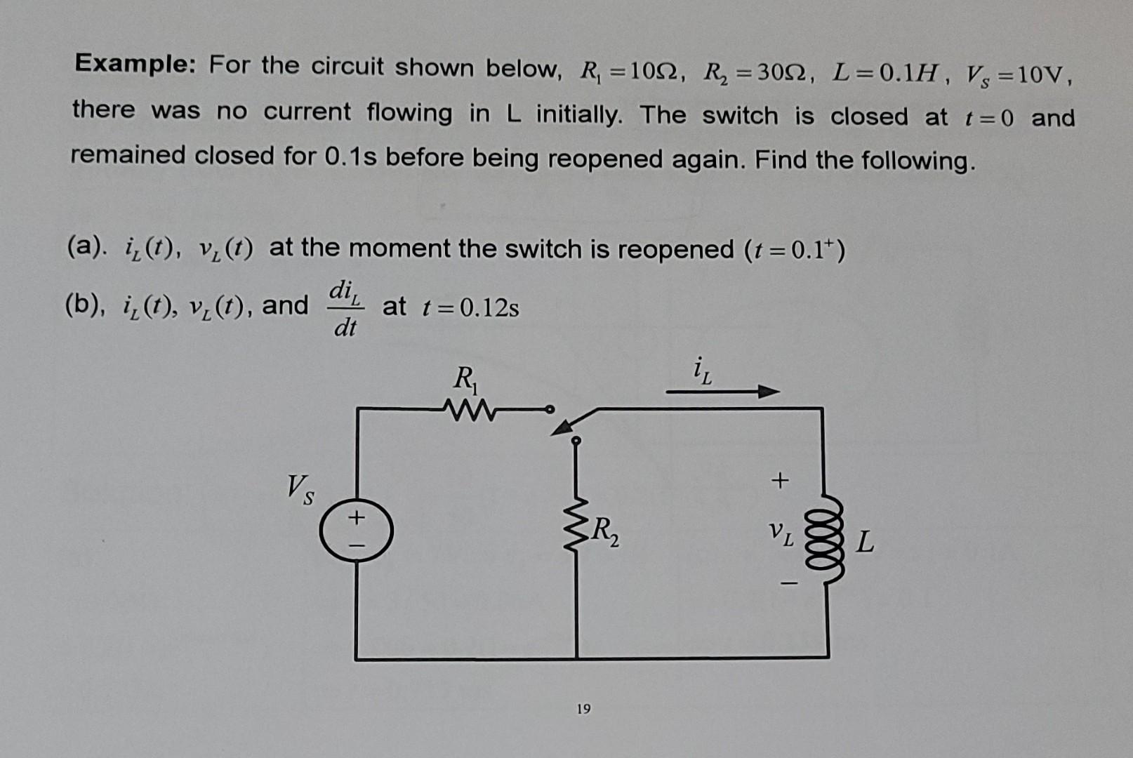 Solved Example: The voltage across a certain circuit element | Chegg.com