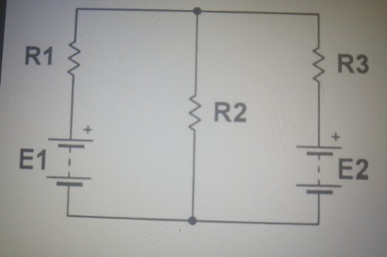 Solved The component values are E1 = 60V, E2 = 14V, R1 = 6 | Chegg.com