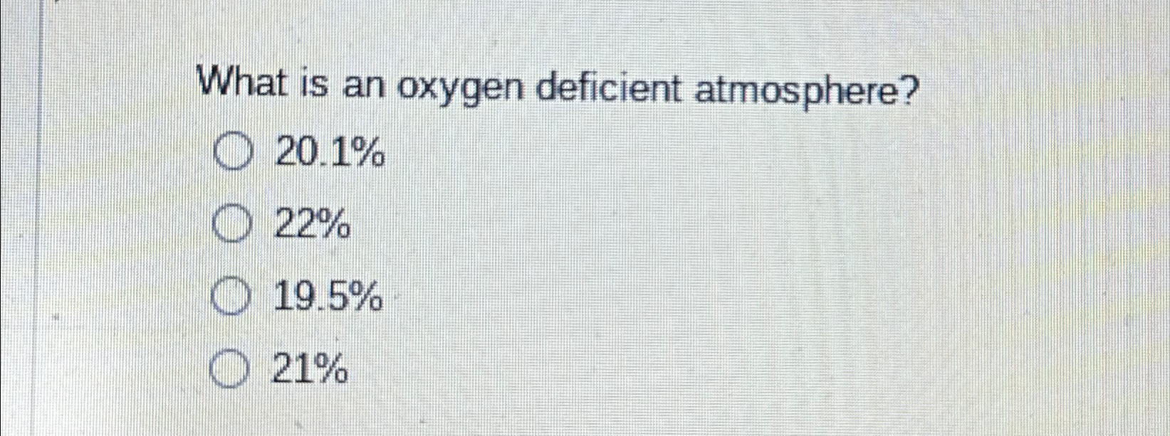 Solved What is an oxygen deficient | Chegg.com