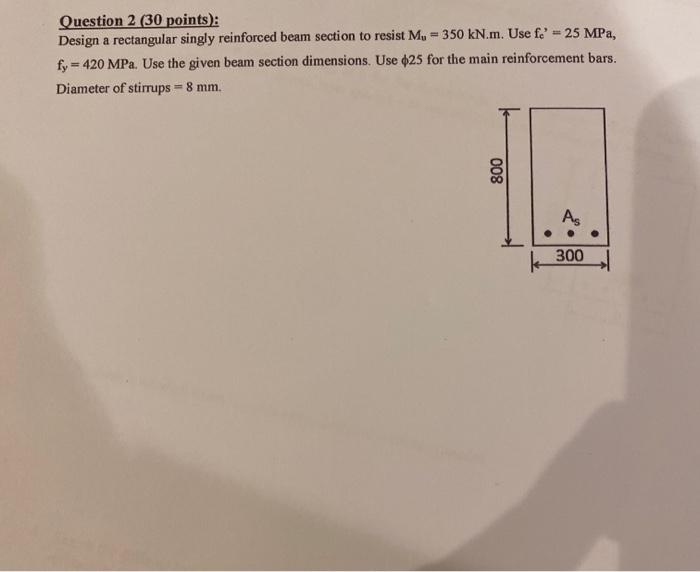 Solved Question 2 (30 points): Design a rectangular singly | Chegg.com