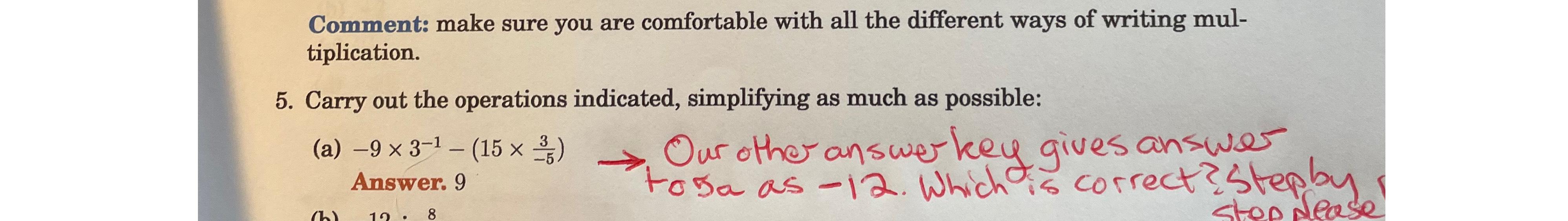 Solved 5. ﻿Carry out the operations indicated, simplifying | Chegg.com